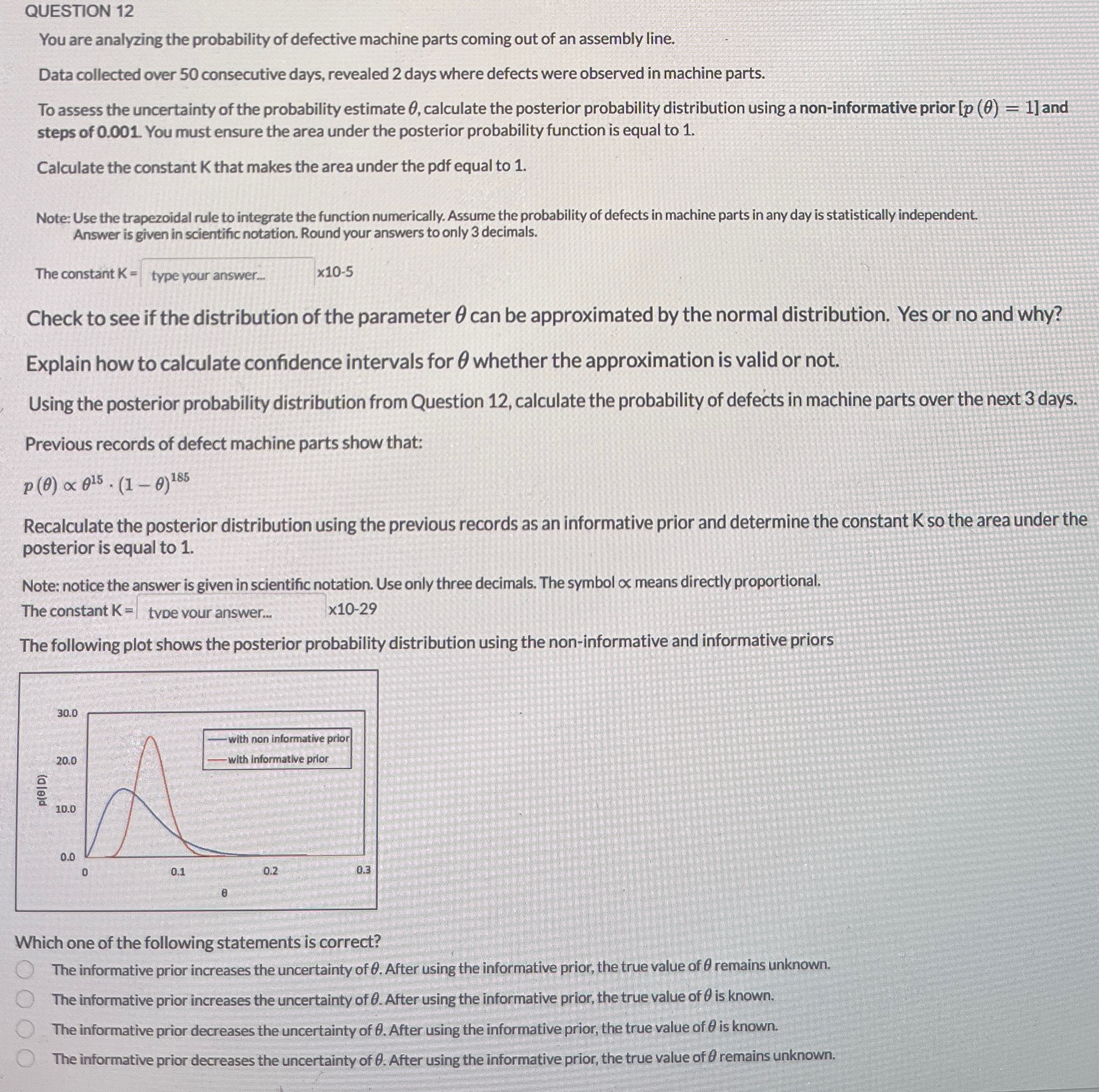 Solved QUESTION 12You are analyzing the probability of | Chegg.com