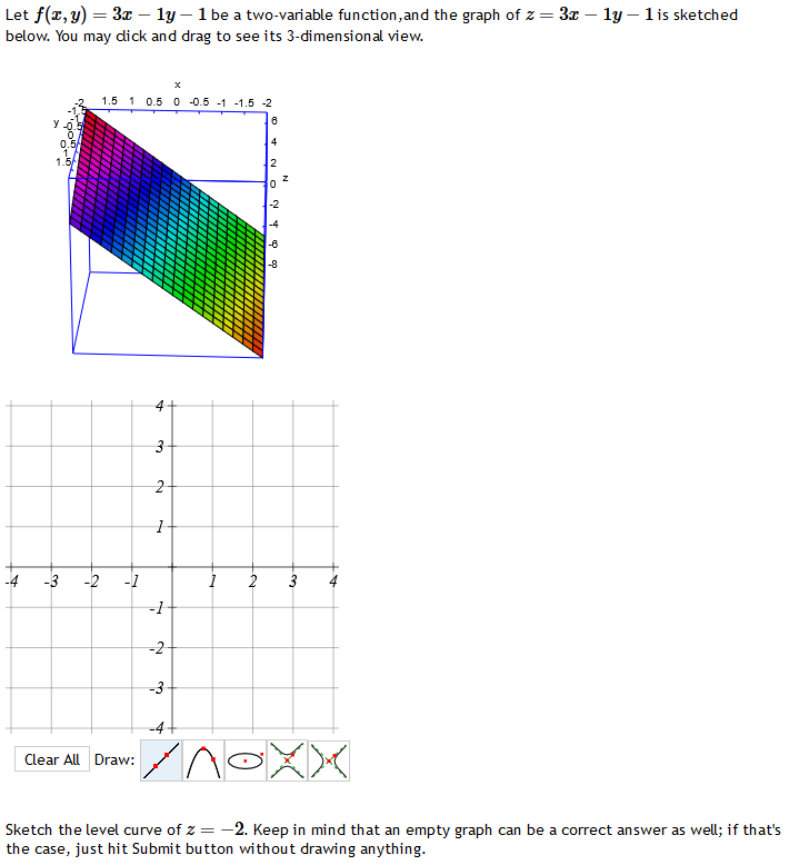 Solved Let f(x,y)=3x-1y-1 ﻿be a two-variable function, and | Chegg.com