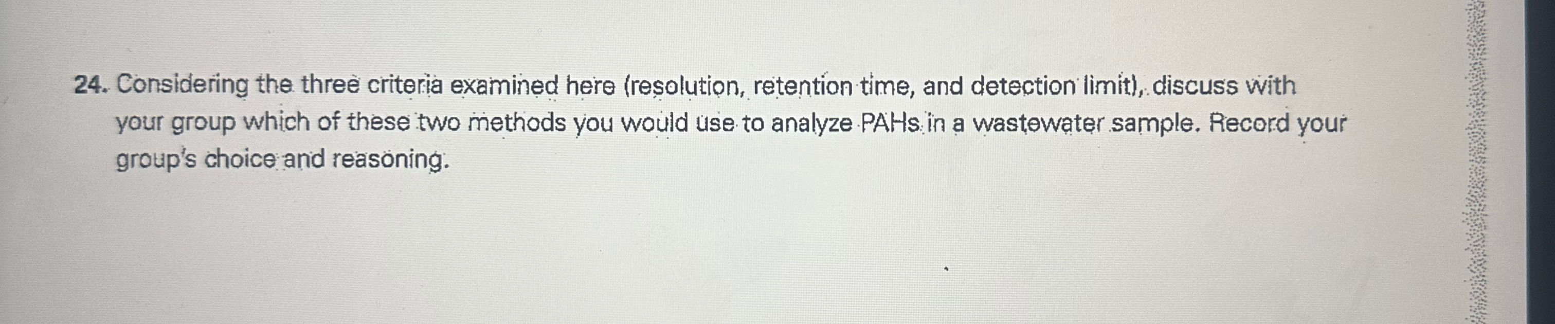 Solved Considering the three criteria examined here | Chegg.com