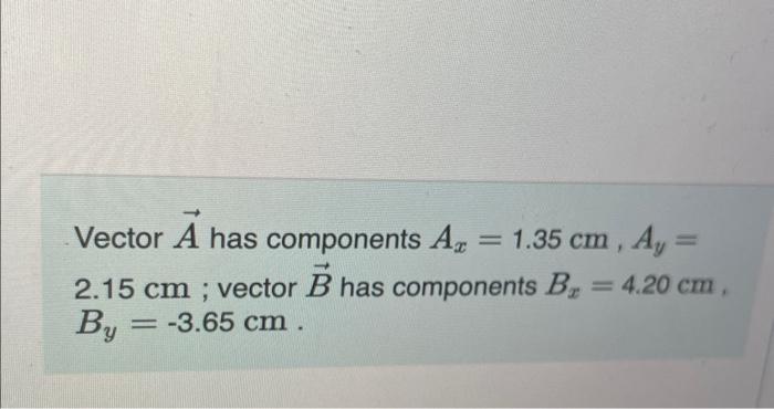 Solved Find the x-component of the vector difference B−A. | Chegg.com
