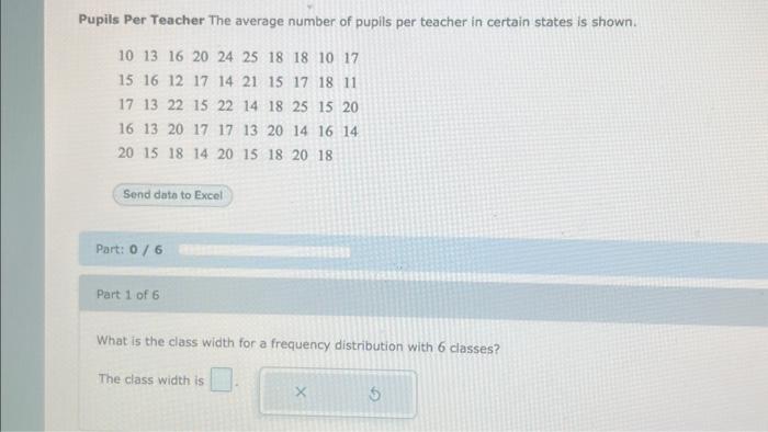 Solved Pupils Per Teacher The average number of pupils per | Chegg.com