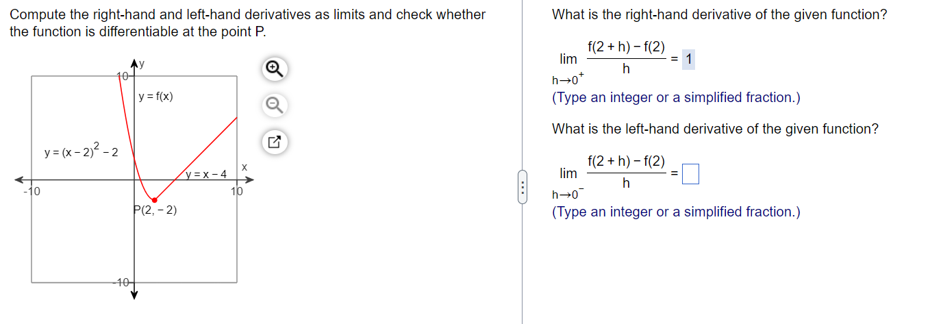 Solved Compute the right-hand and left-hand derivatives as | Chegg.com