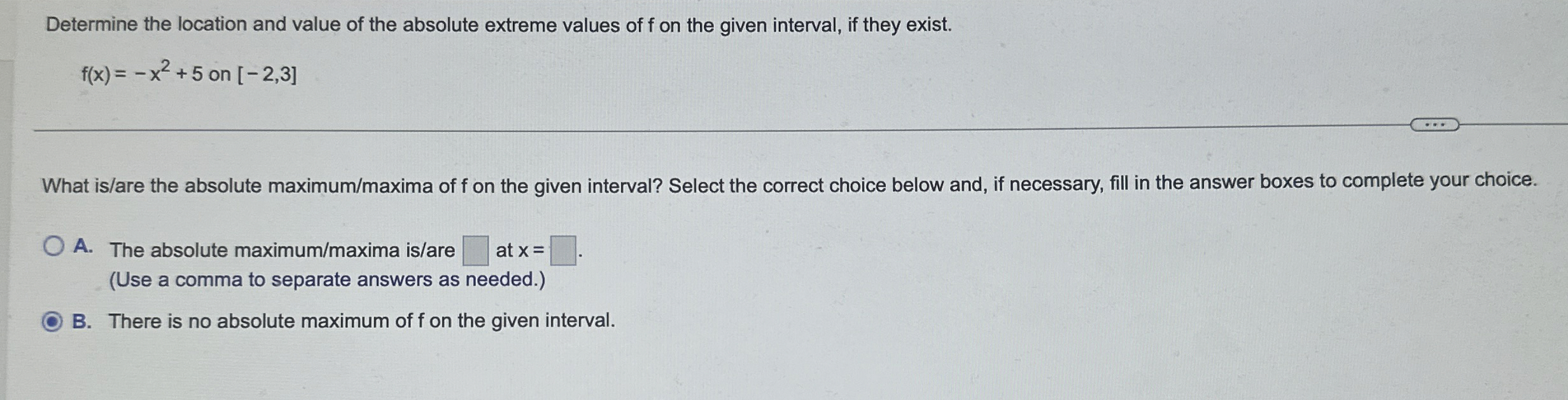 Solved Determine the location and value of the absolute | Chegg.com