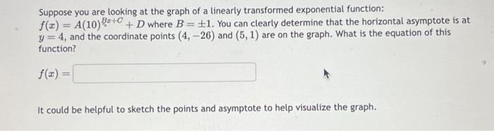 Solved Suppose you are looking at the graph of a linearly | Chegg.com