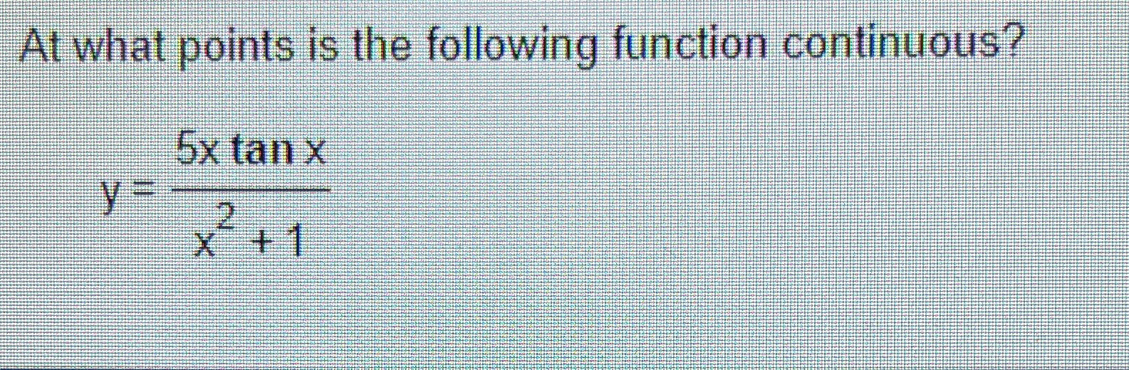 Solved At what points is the following function | Chegg.com