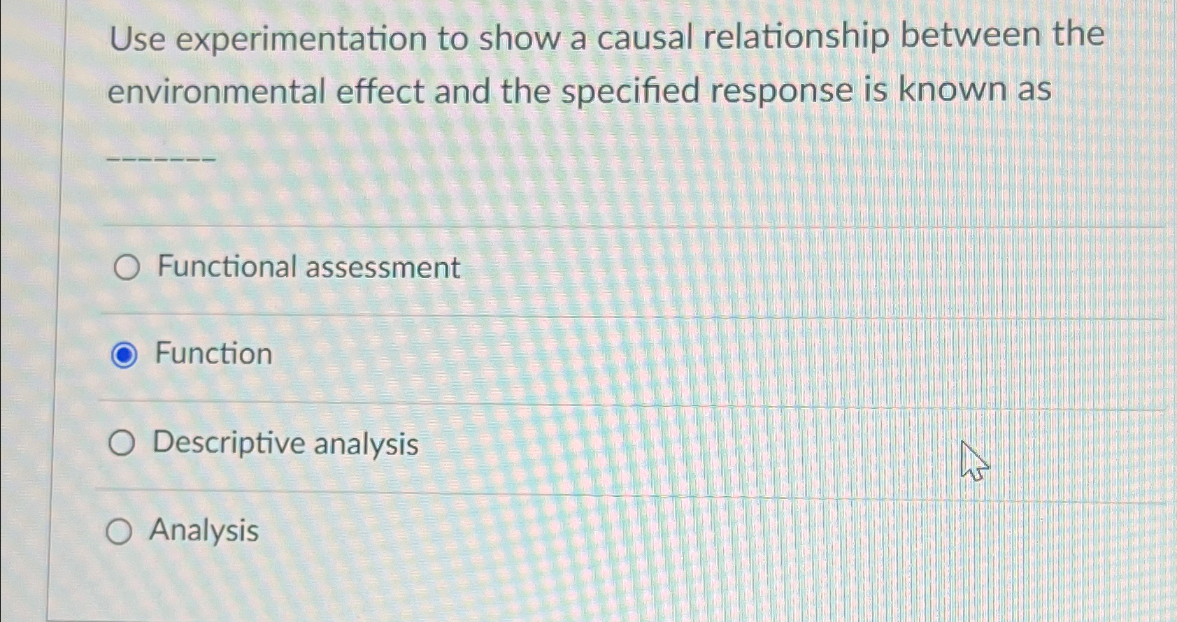Solved Use experimentation to show a causal relationship | Chegg.com