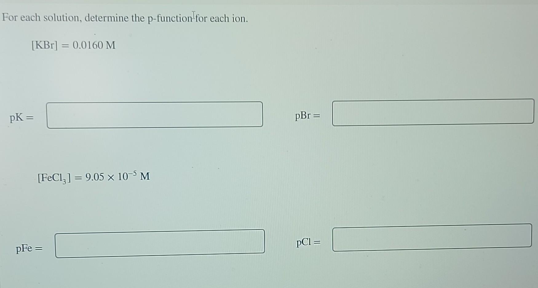 Solved For each solution, determine the p-function Ifor each | Chegg.com