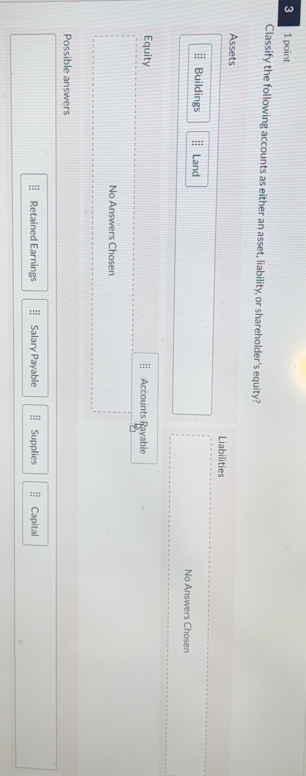 Solved Classify the following accounts as either an asset, | Chegg.com