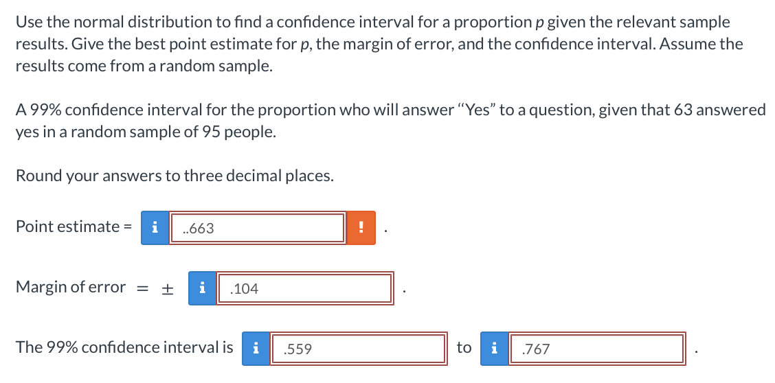 Solved Use the normal distribution to find a confidence | Chegg.com