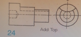 Solved draw isometric view and orthographic top view. accept | Chegg.com
