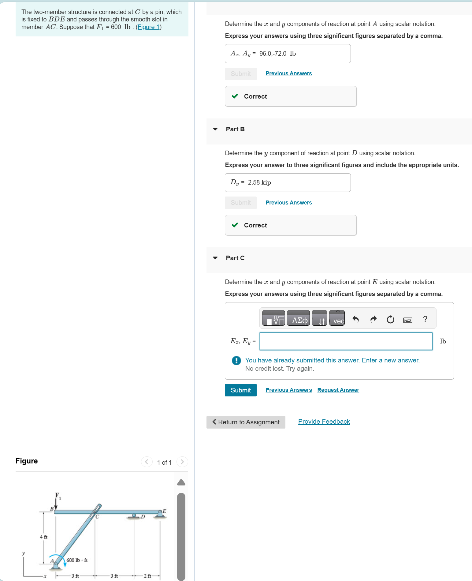 Solved Determine the \( ﻿x \) ﻿and \( ﻿y \) ﻿components of | Chegg.com