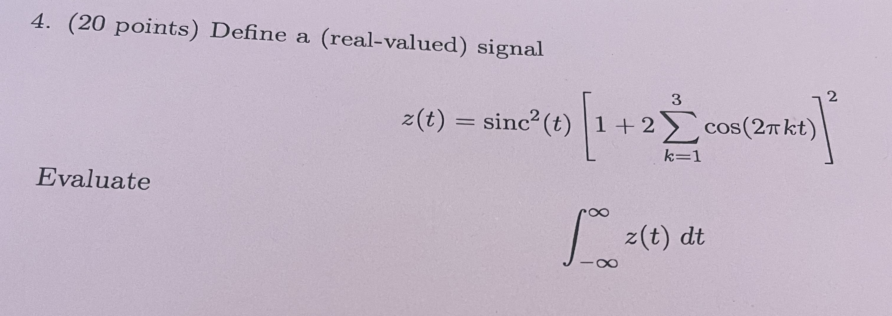 Solved Need Done ASAP Will upvote!! ﻿(20 ﻿points) ﻿Define a | Chegg.com