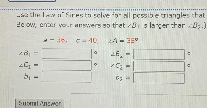 Solved use the law of signs to solve for all possible | Chegg.com