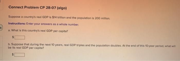 Solved Connect Problem CP 28-07 (algo) Suppose a country's | Chegg.com
