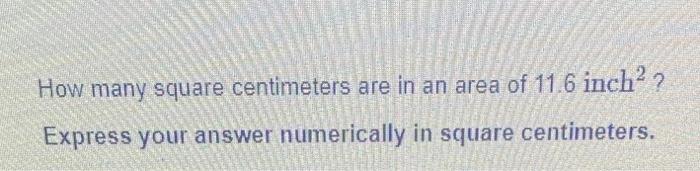 Solved How many square centimeters are in an area of | Chegg.com