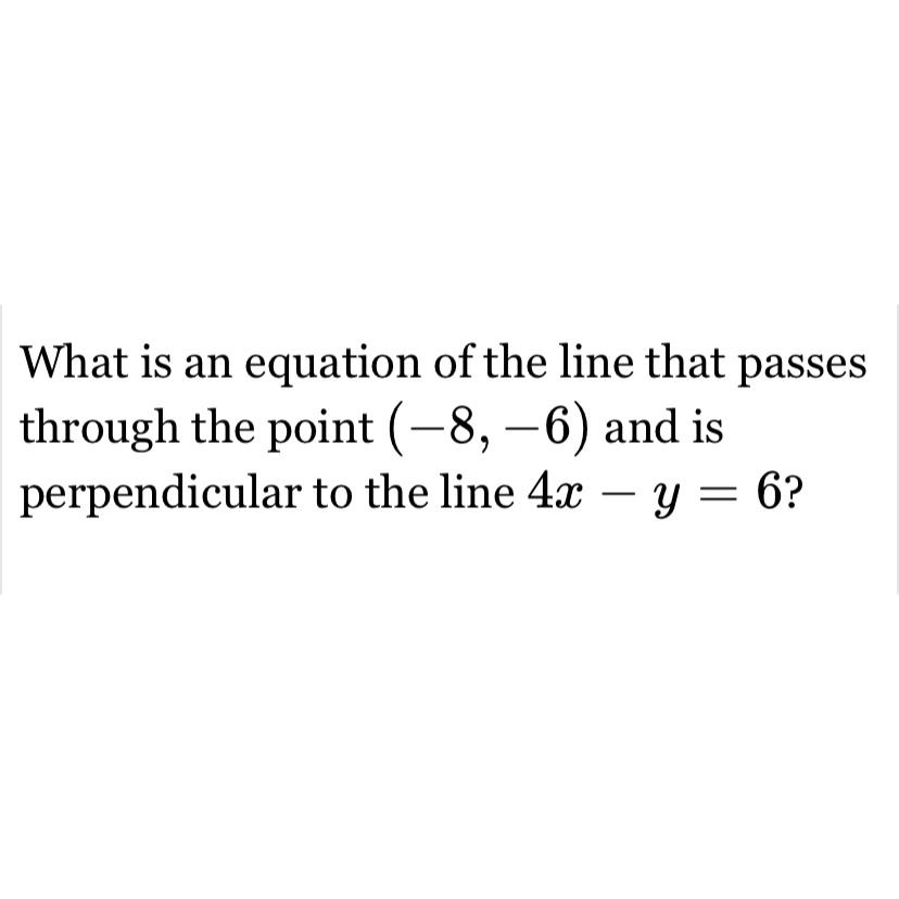 Solved What is an equation of the line that passes through | Chegg.com