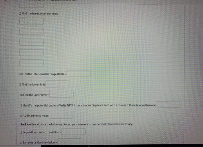Solved Question 6 25 pts For the following EVEN data set. | Chegg.com