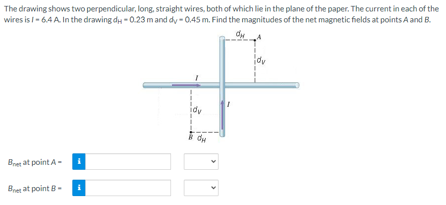 Solved The drawing shows two perpendicular, long, straight | Chegg.com