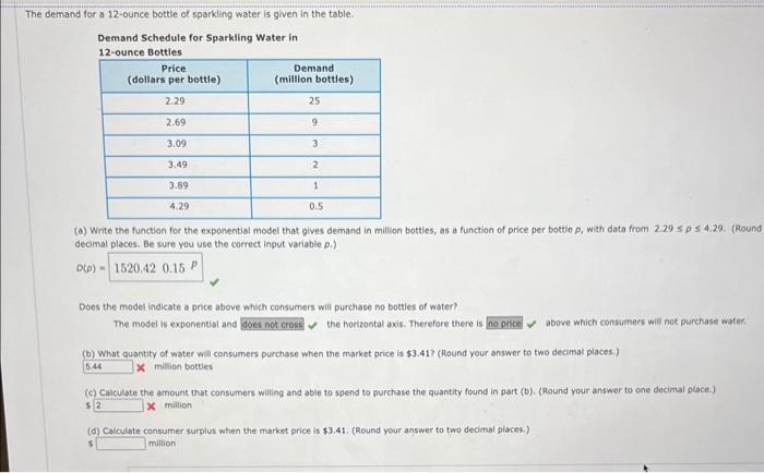Solved Demand Schedule for Sparkling Water in 12-nanea | Chegg.com