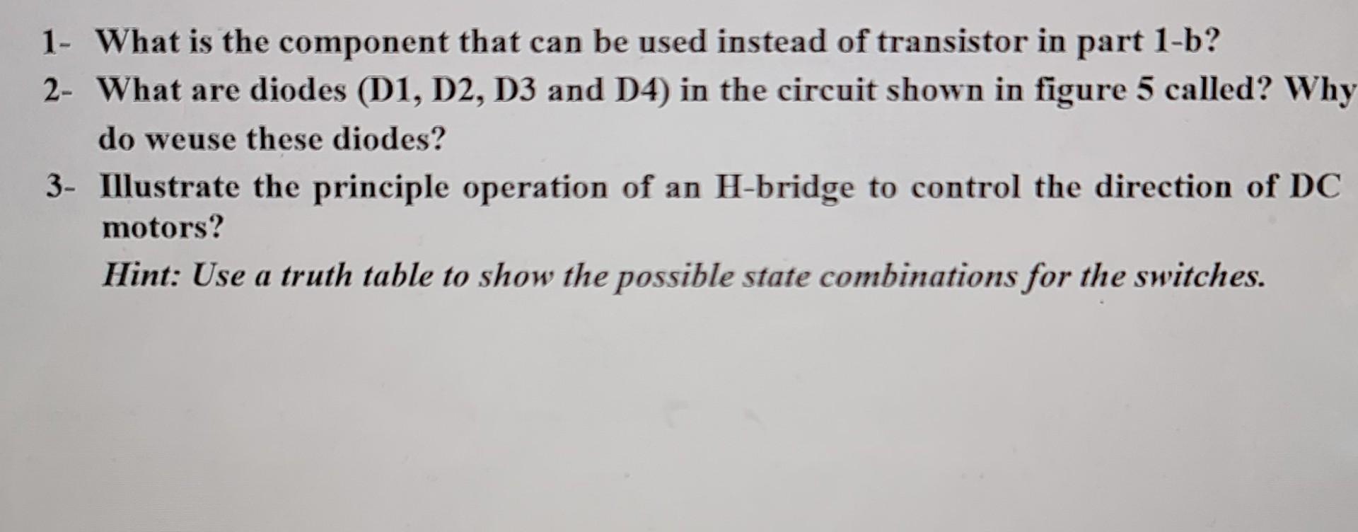 Solved 2- What are diodes (D1, D2, D3 and D4) in the | Chegg.com