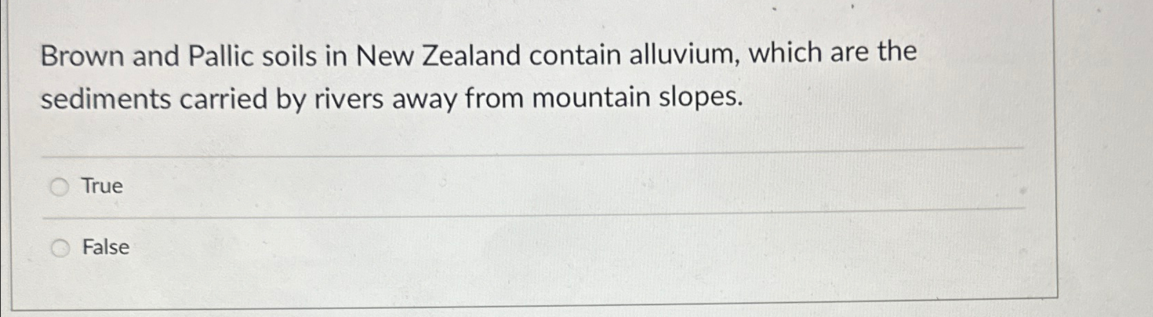 Solved Brown and Pallic soils in New Zealand contain | Chegg.com
