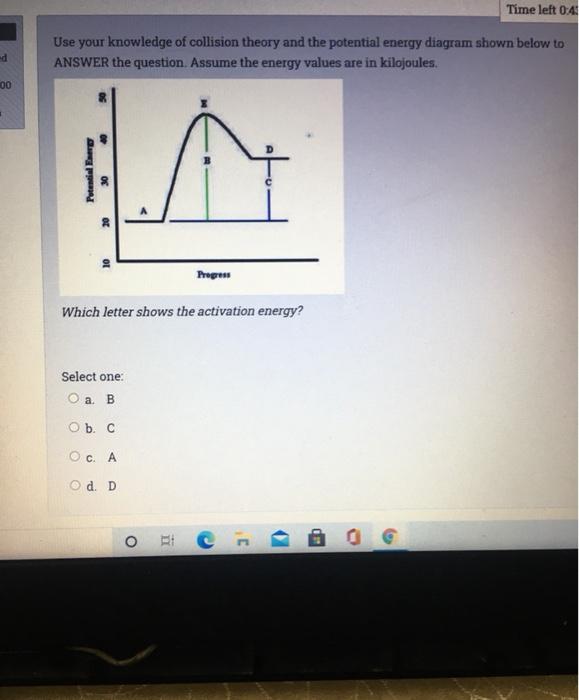 Solved Time left 0:4 ed Use your knowledge of collision | Chegg.com