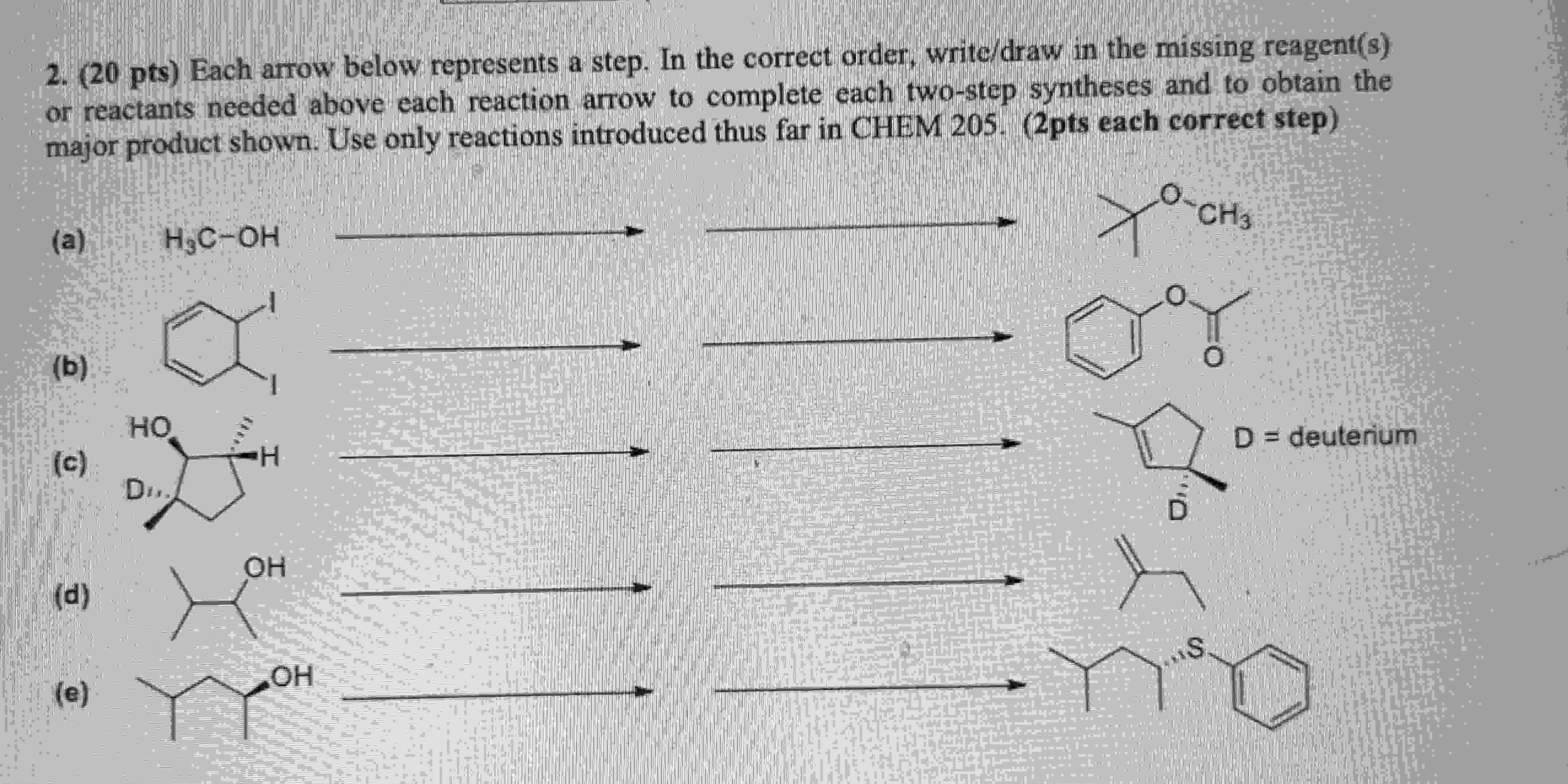 Solved (20pts) ﻿Each arrow below represents a step. In the | Chegg.com