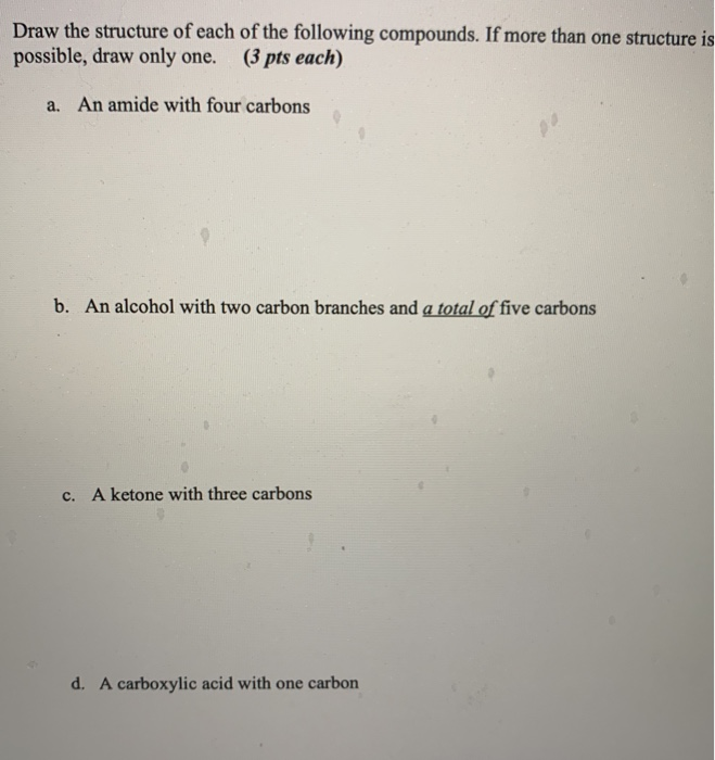 Solved Draw the structure of each of the following | Chegg.com