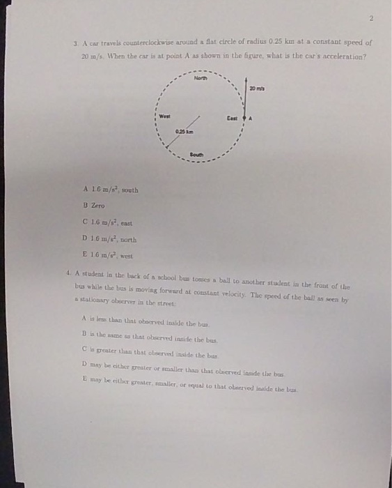 Solved 3. A car travels counterclockwise around a flat | Chegg.com