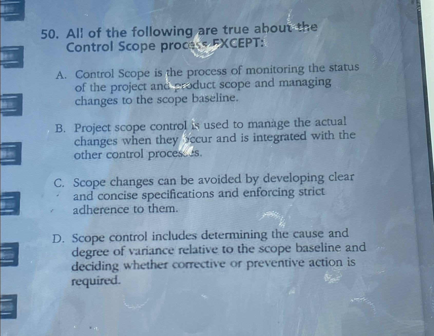 Solved All of the following are true ahoutwhe Control Scope | Chegg.com