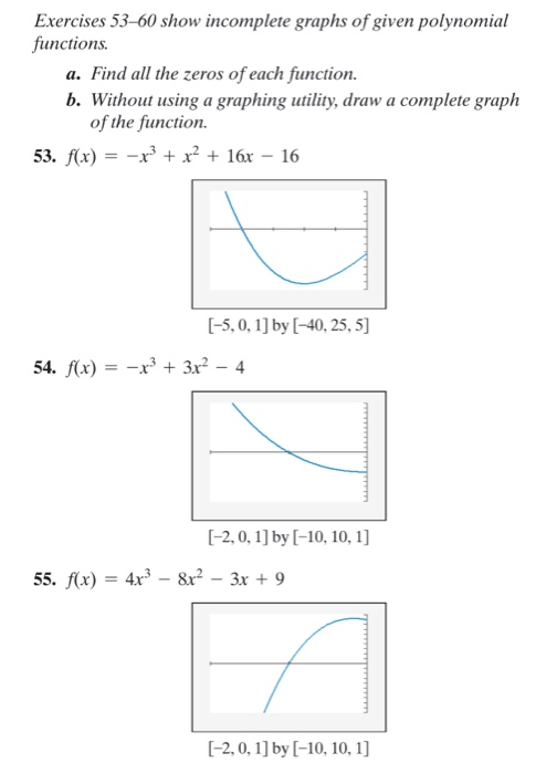 Solved Exercises 5360 Show Incomplete Graphs Of Given