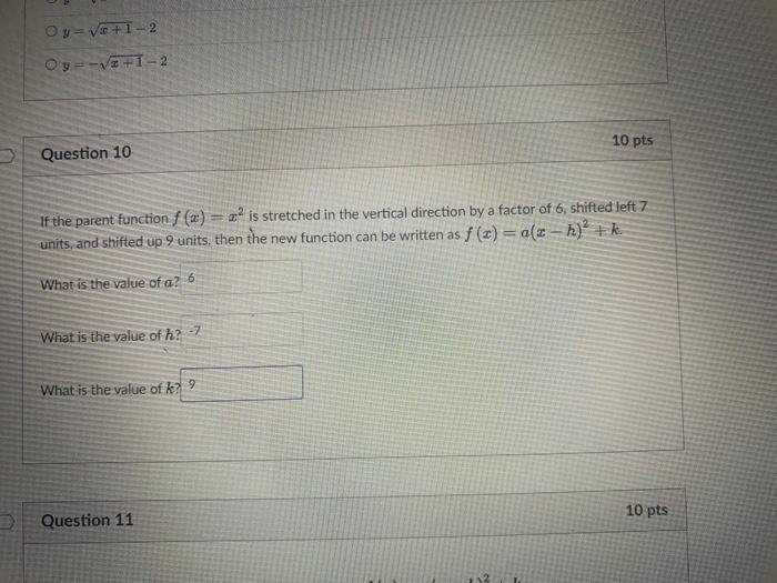 Solved i need to know if i got the right answers or not if | Chegg.com