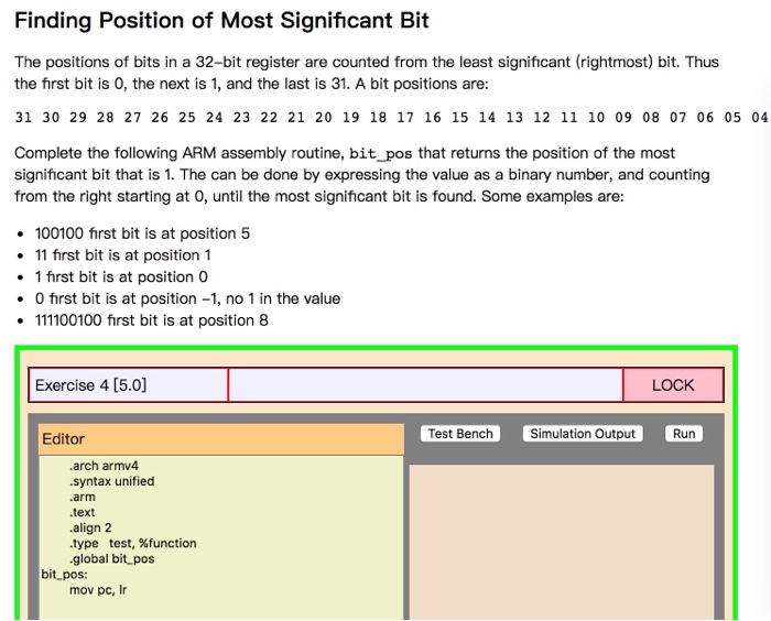 Finding Position of Most Significant BitThe positions | Chegg.com