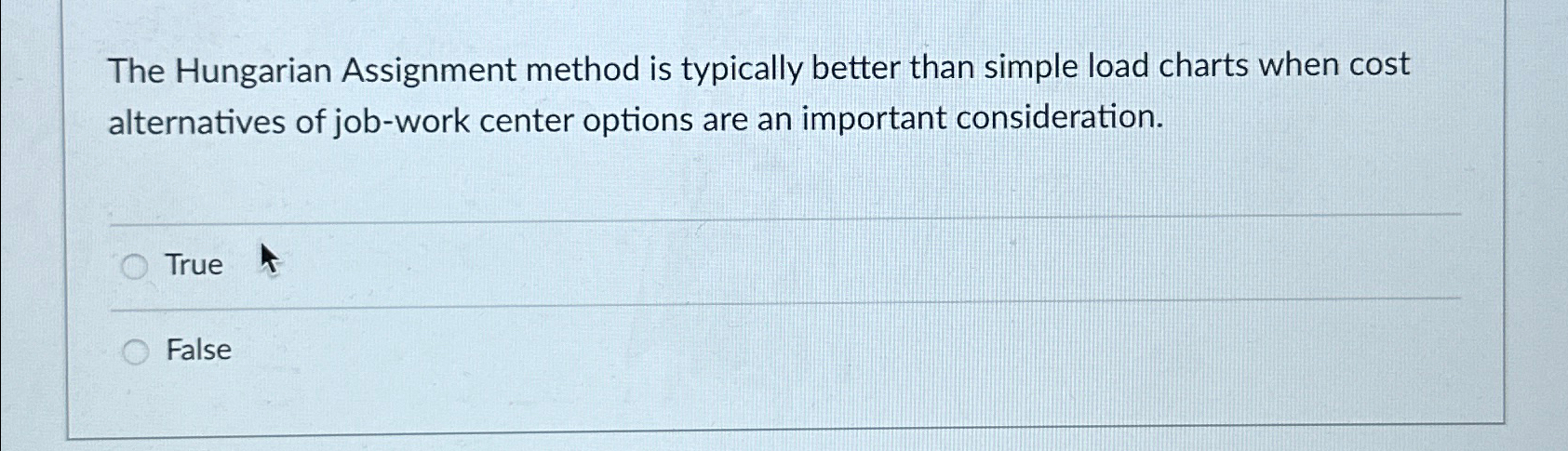 Solved The Hungarian Assignment method is typically better | Chegg.com