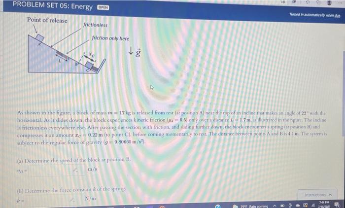 Solved Turned in automatically when de PROBLEM SET 05: | Chegg.com