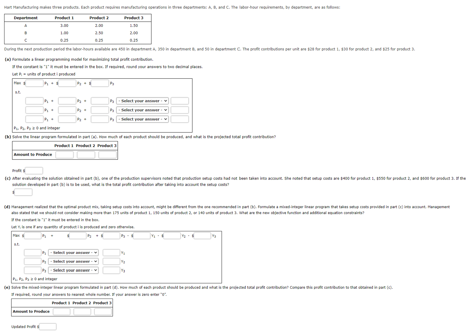 Solved Please show work in excel. | Chegg.com