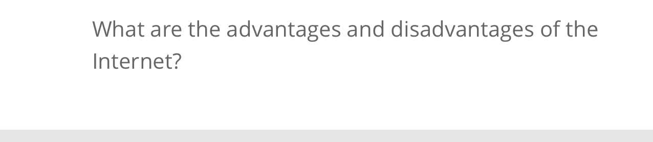 Solved What are the advantages and disadvantages of the | Chegg.com
