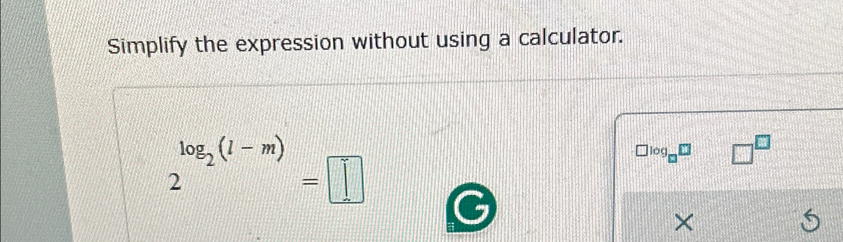 Solved Simplify the expression without using a | Chegg.com