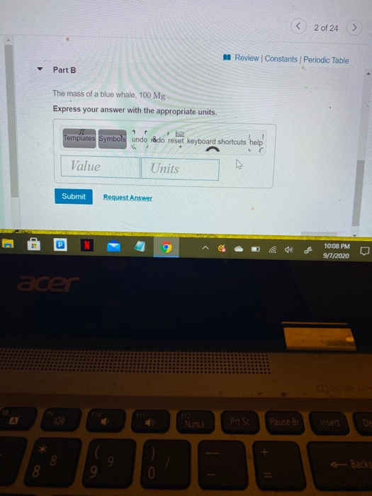 2 of 24 Review | Constants Periodic Table Part B The | Chegg.com
