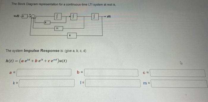 Solved The Block. Diagram representation for a | Chegg.com