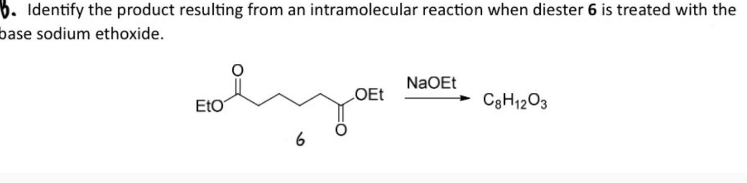 Solved b. ﻿Identify the product resulting from an | Chegg.com