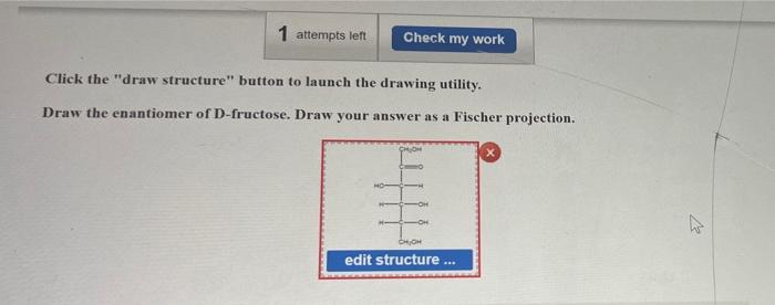 Solved 1 attempts left Check my work Click the "draw | Chegg.com