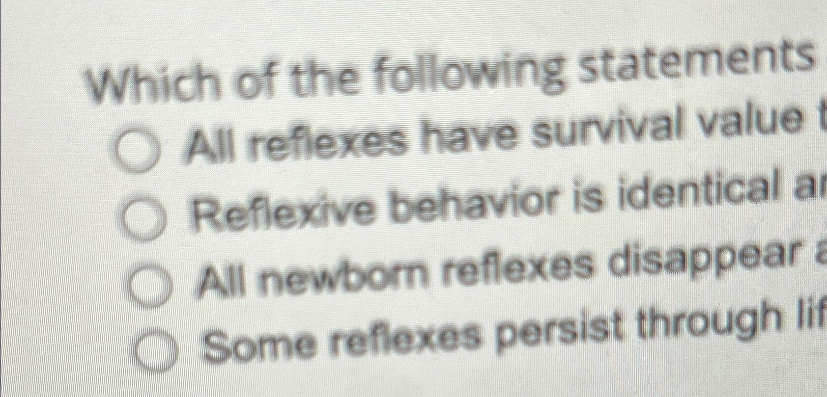 Solved Which of the following statements All reflexes have | Chegg.com