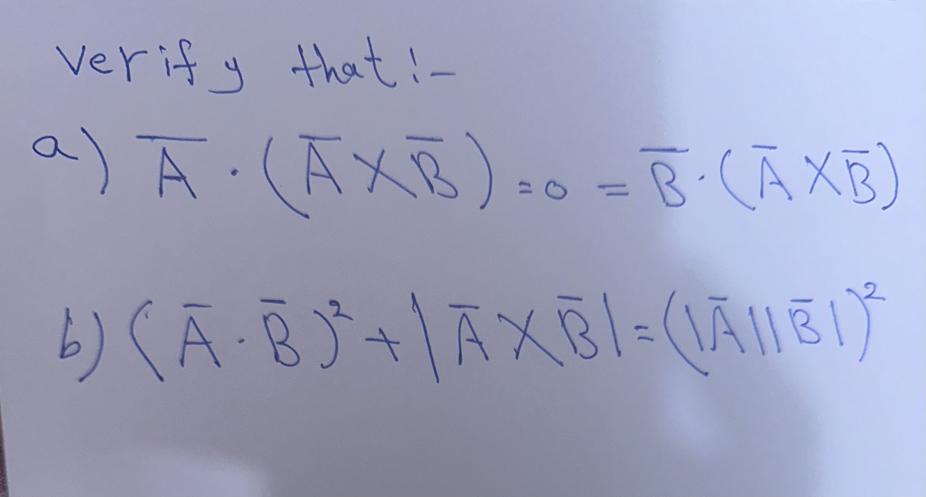 Solved How to solve verify | Chegg.com