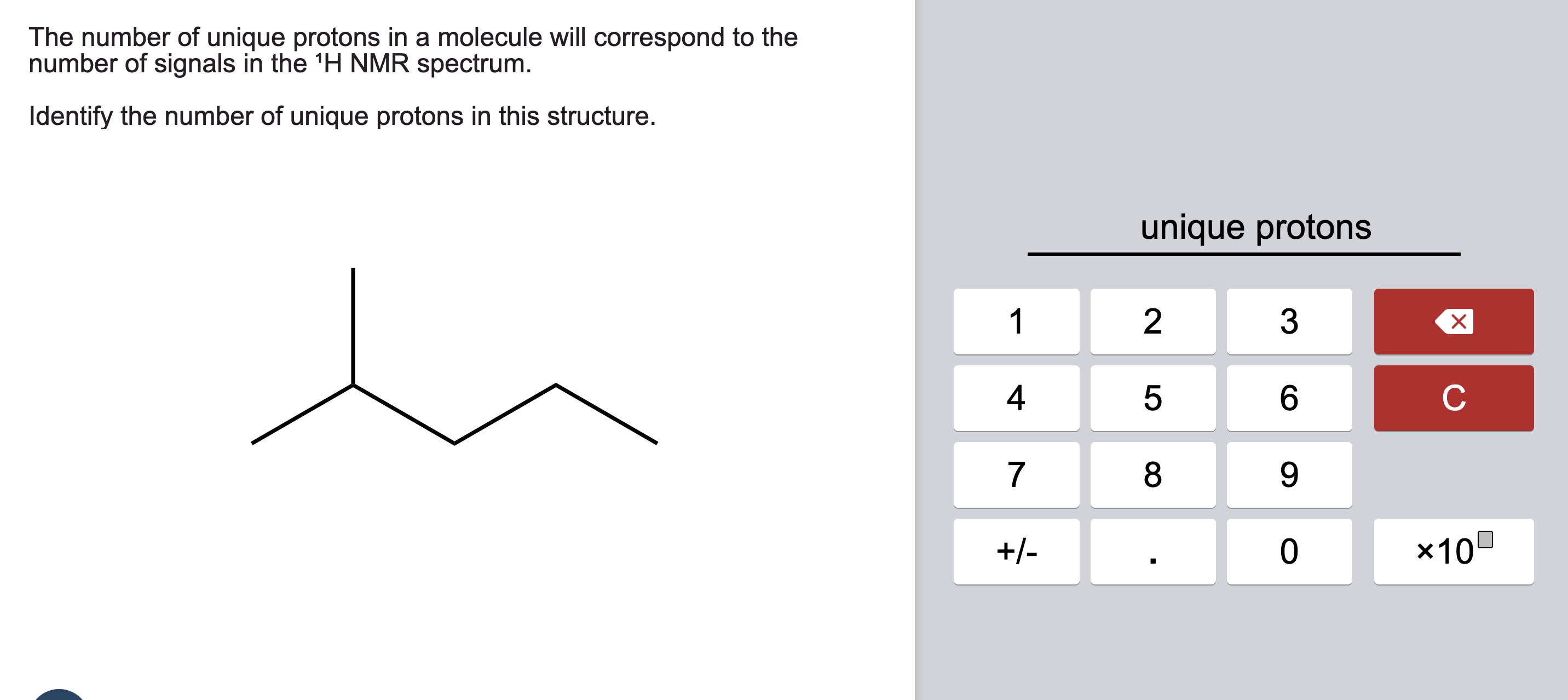 Solved find the number of unique protons in this structure | Chegg.com