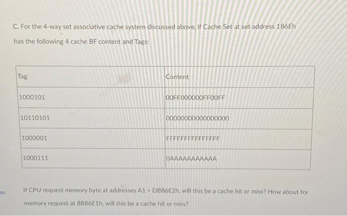 Solved A. A memory system has 16MB. The memory is organized | Chegg.com