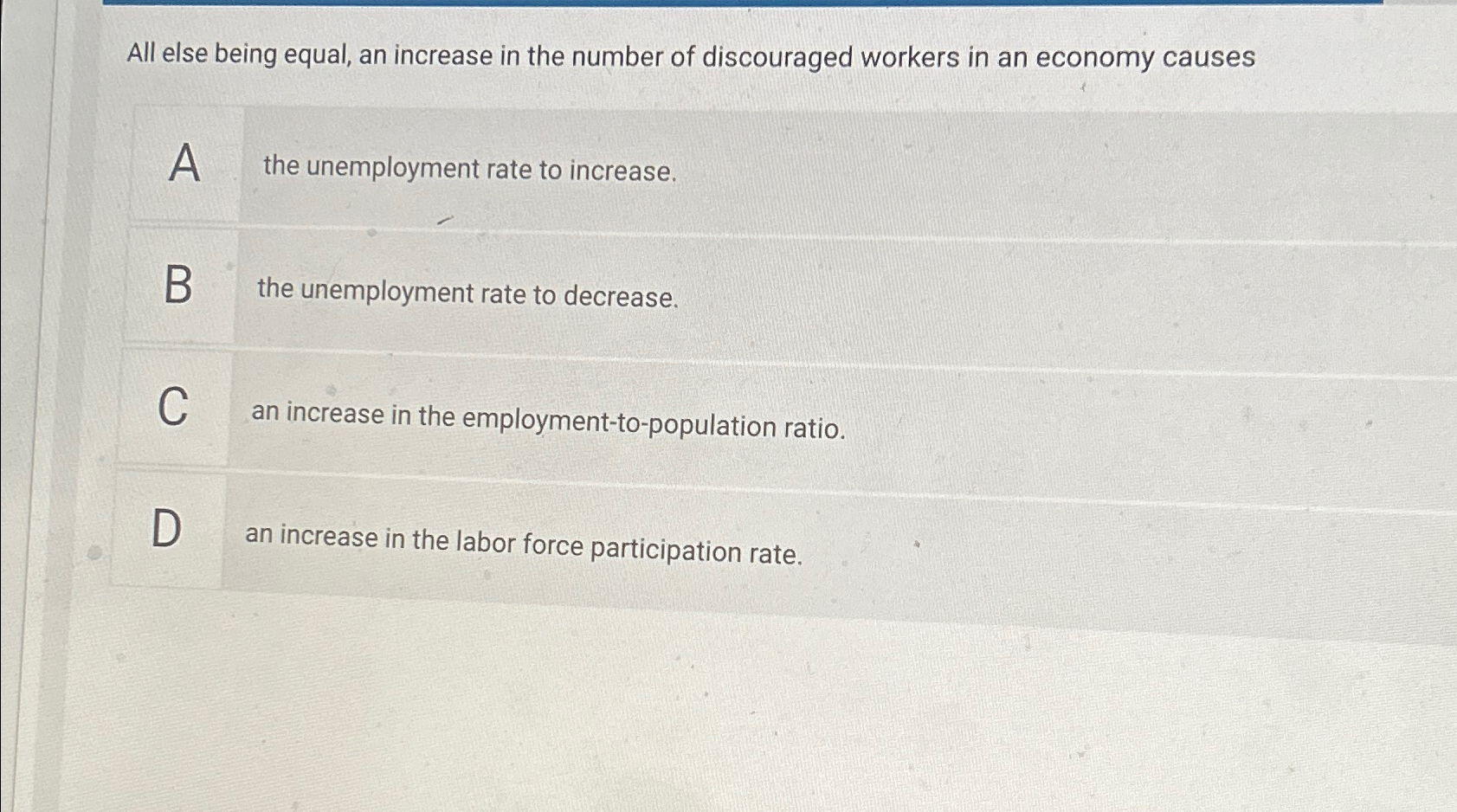 Solved All else being equal, an increase in the number of | Chegg.com
