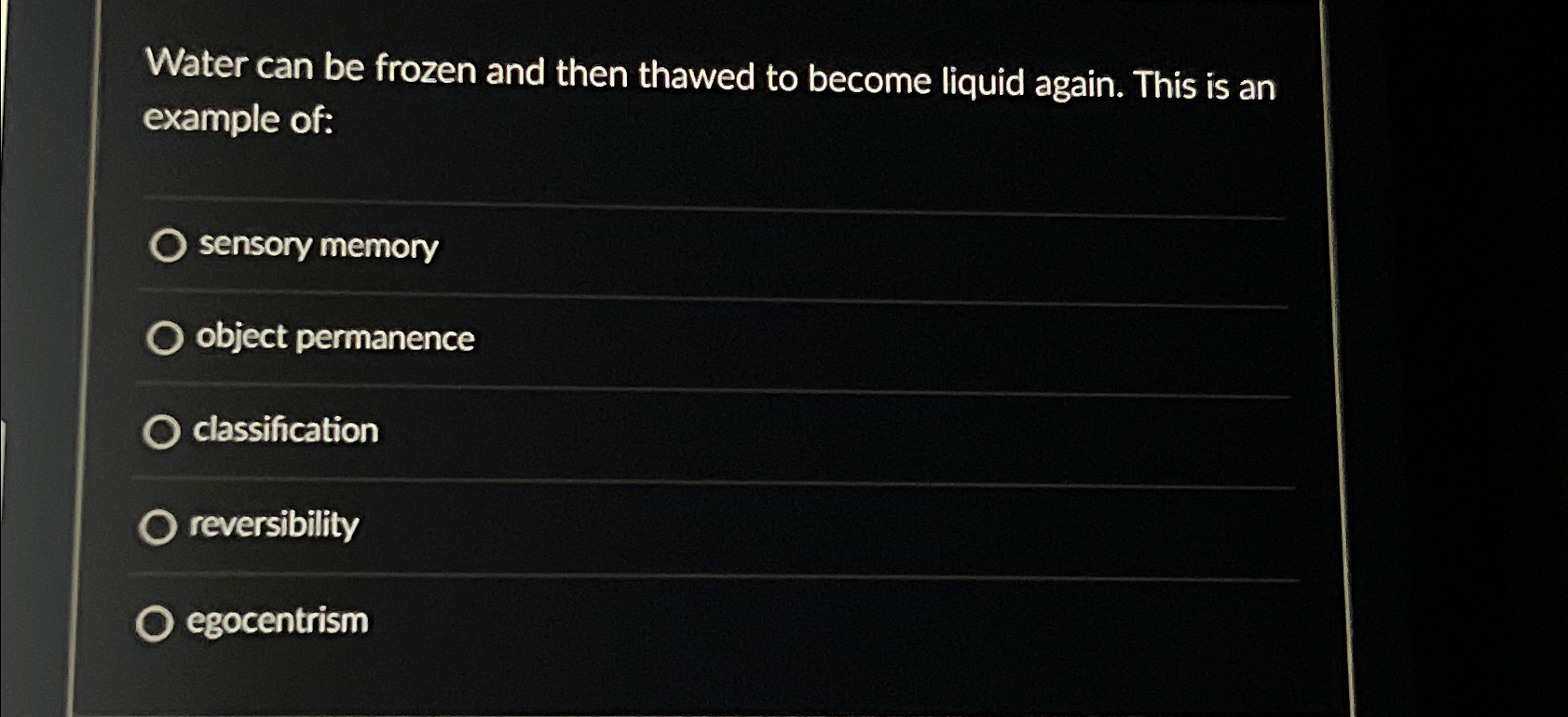 Solved Water can be frozen and then thawed to become liquid | Chegg.com