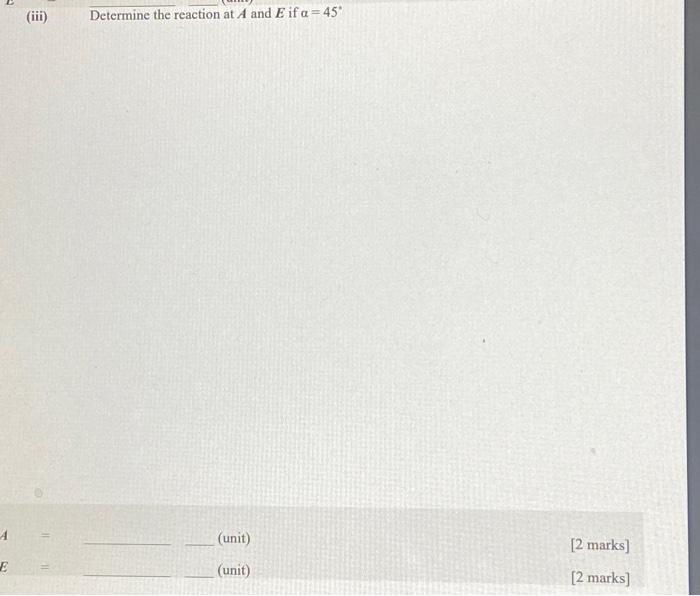 Solved Question 6 [10 marks] A frame is loaded as shown, | Chegg.com