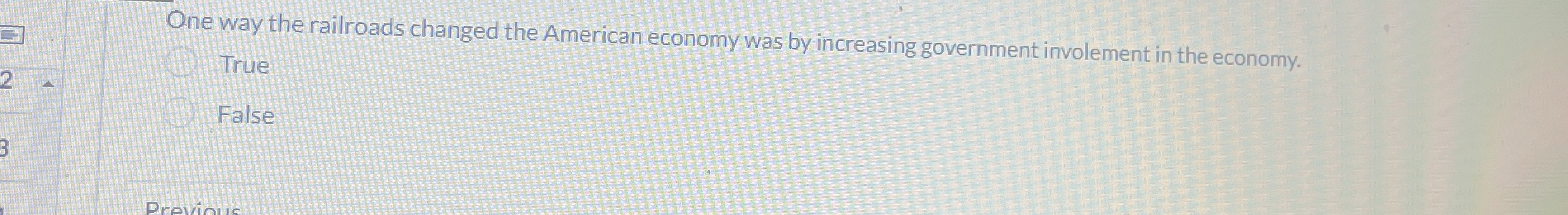 Solved One way the railroads changed the American economy | Chegg.com